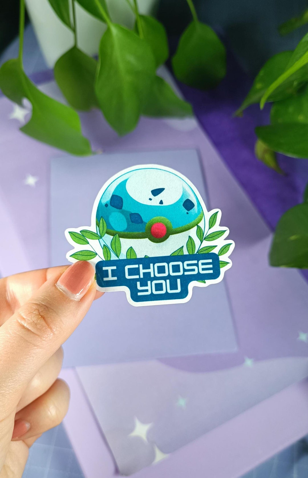 Grass Pokeball Bulbasaur Retro Sticker - Fan-made Merchandise - High ...