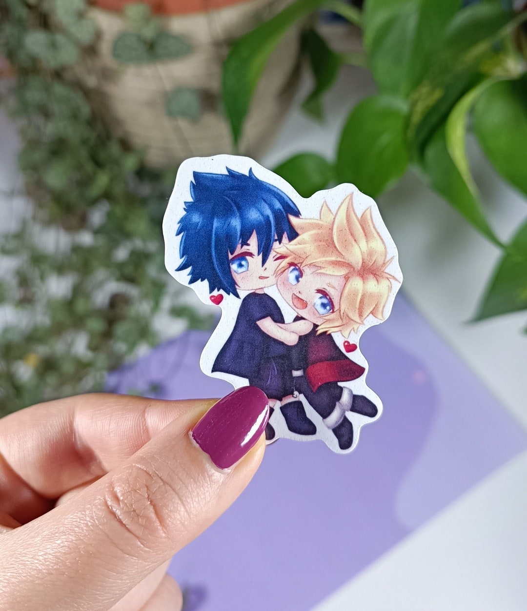 Promptis Stickers Final Fantasy 15 With Cute Noctis and Prompto Chibis ...