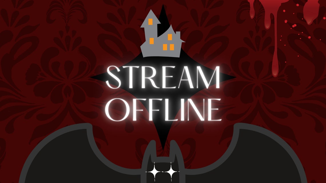 Vampire 4 X Animated Twitch Offline Banner Stream Overlay Vampire ...