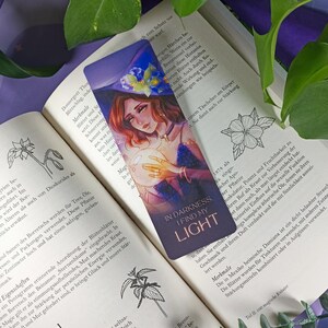 Magical Witch Bookmark With Crystal Ball | in Darkness I Find My LIGHT ...