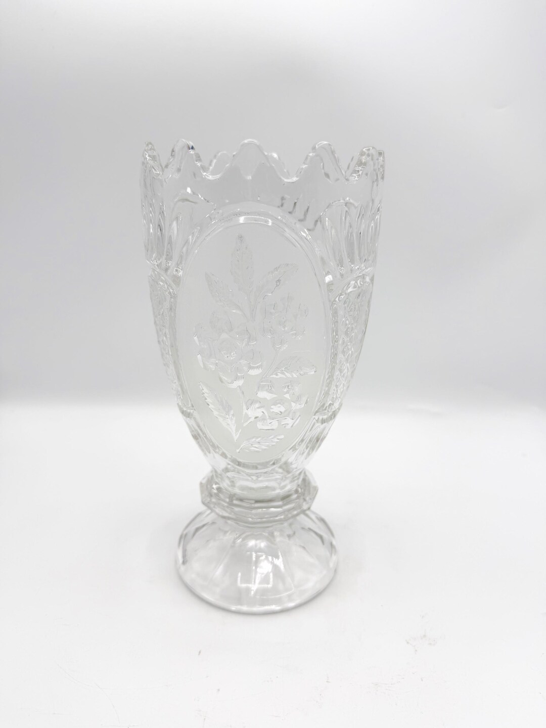 Vintage Kristal Zajecar Large Footed Vase Lead Crystal Made in ...