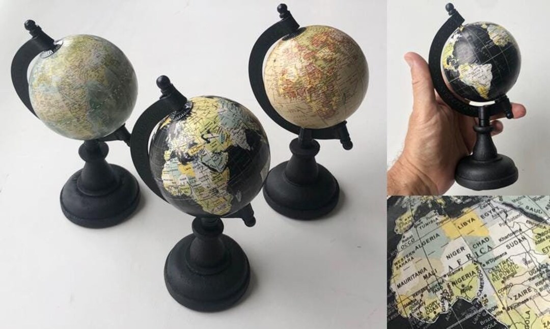 Small World Globe Map 19th Style - Etsy