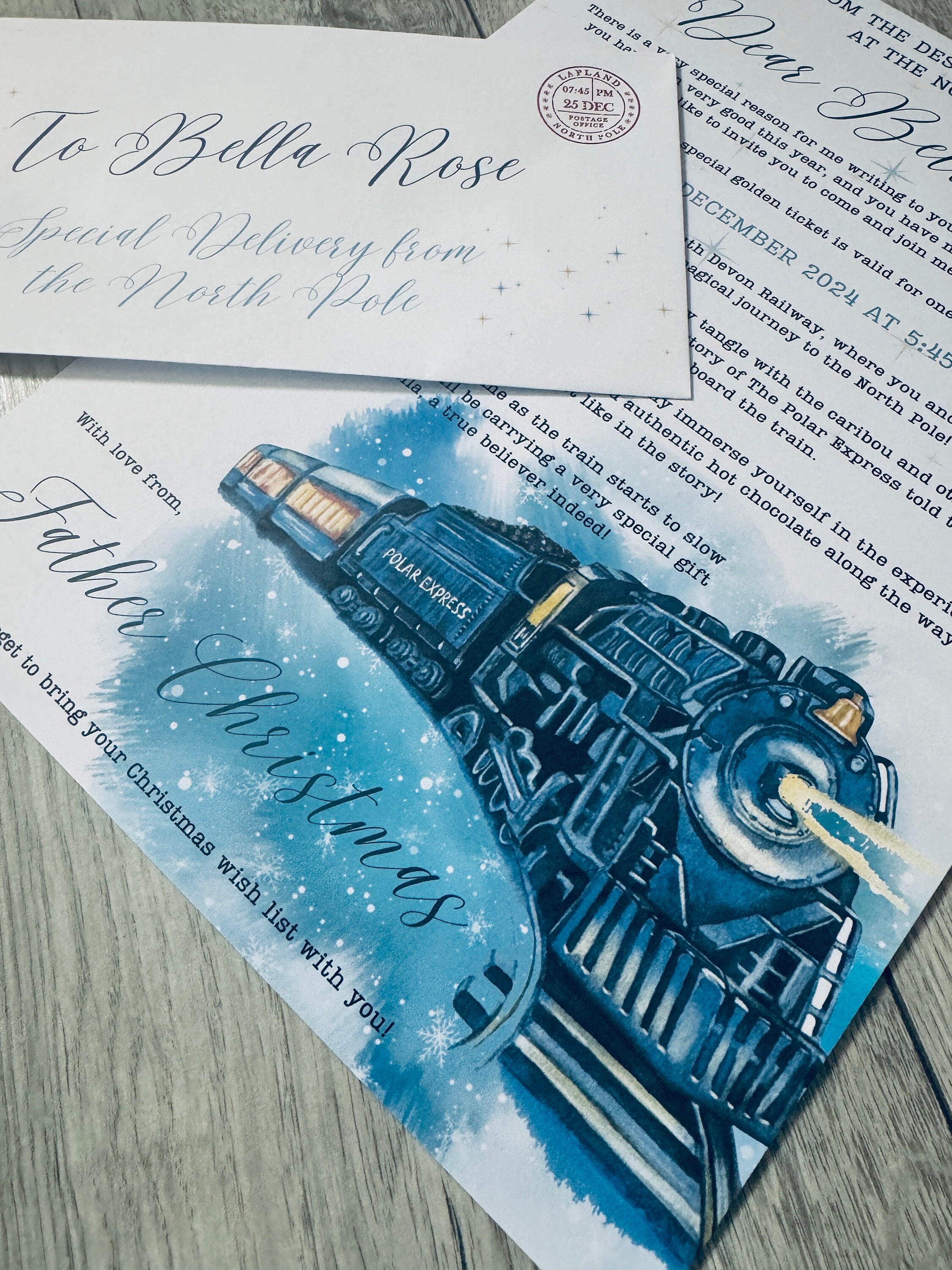 Personalised Polar Express Train Letter | Christmas Railway | Trip ...