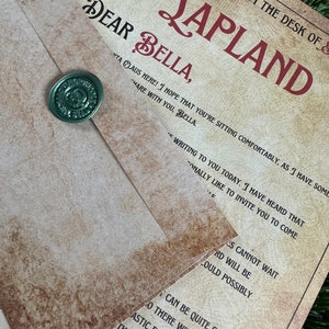 Personalised Lapland Letter With North Pole Wax Seal From Father ...