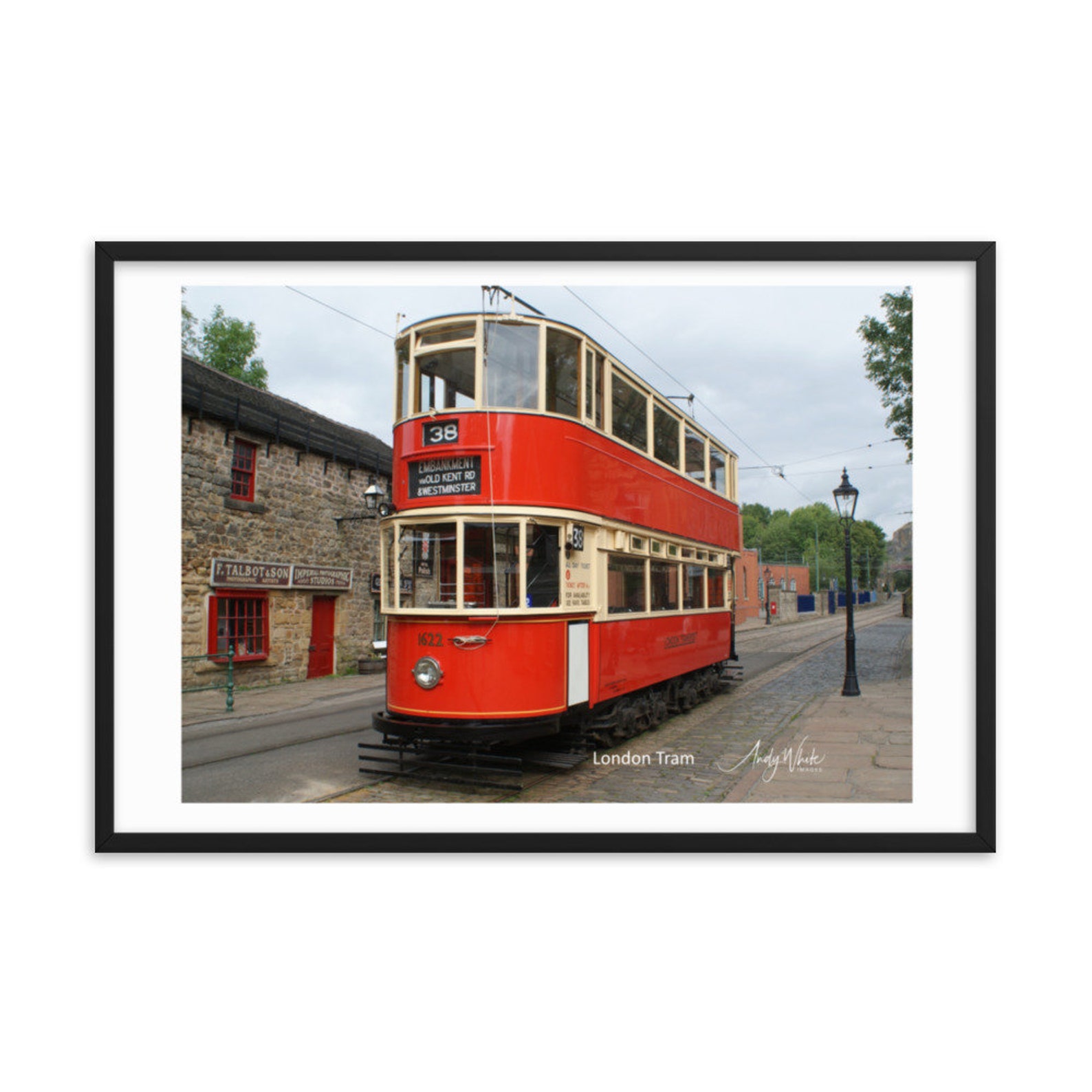 Framed poster London Tram | Etsy