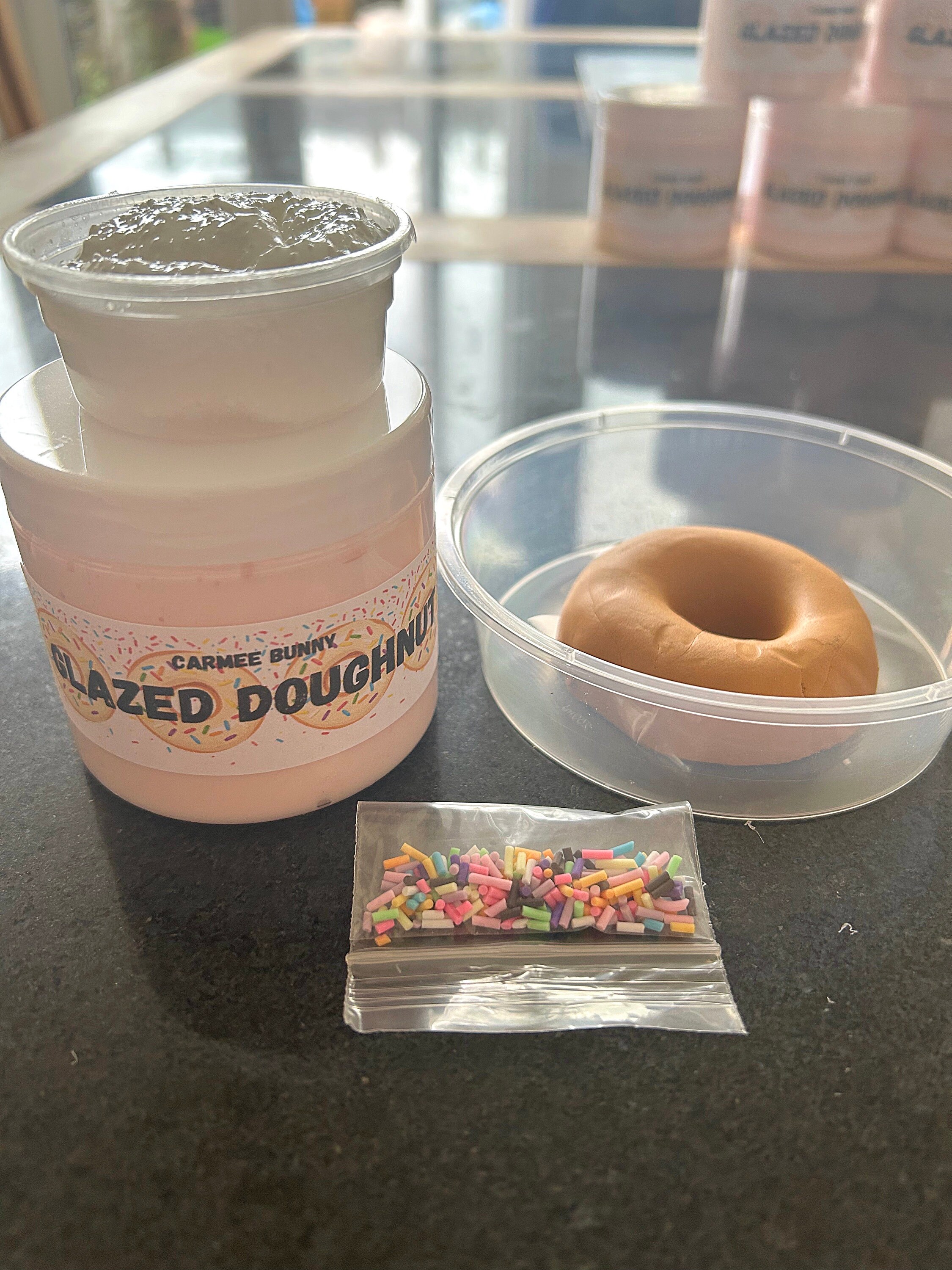 Glazed Doughnut DIY Slime. Glossy Slime, Clay Add On, Slime Kit, Slime ...