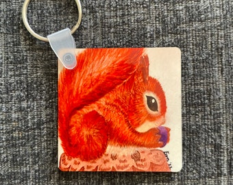 Squirrel Key Ring - Etsy