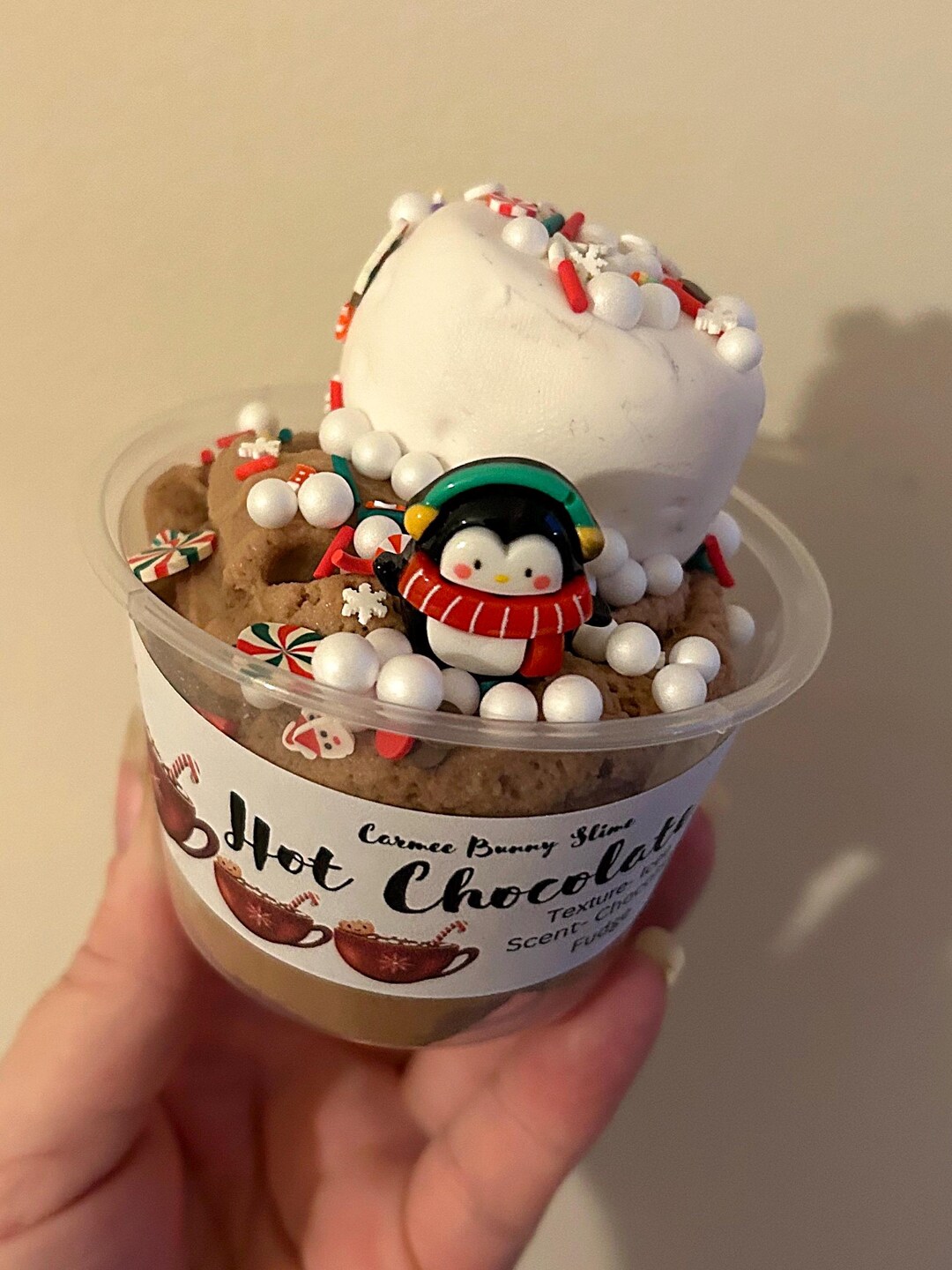 Hot Chocolate Icee Slime With Clay to Make marshmallow, Foam Beads ...