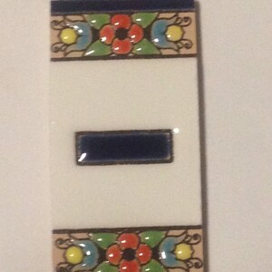 Genuine Spanish House Numbers & Letters Tiles. Ceramic, Navy Blue ...