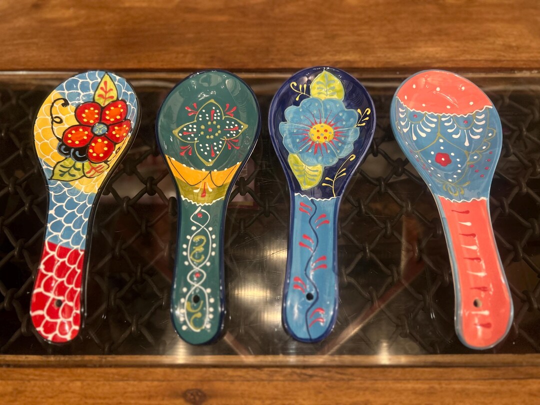 Spanish Classic Spoon Rest. Choice of Colours. One Supplied. - Etsy UK