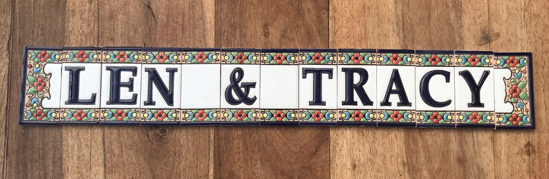 Genuine Spanish House Numbers & Letters Tiles. Ceramic Navy - Etsy UK