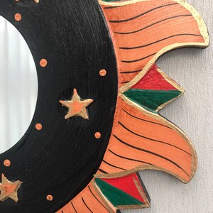 Stunning Sun & Moon Mirrors. Fair Trade. Hand Carved, Hand Painted ...
