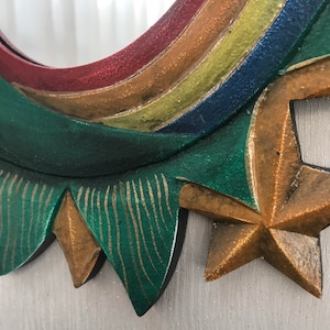 Stunning Sun & Moon Mirrors. Fair Trade. Hand Carved, Hand Painted ...