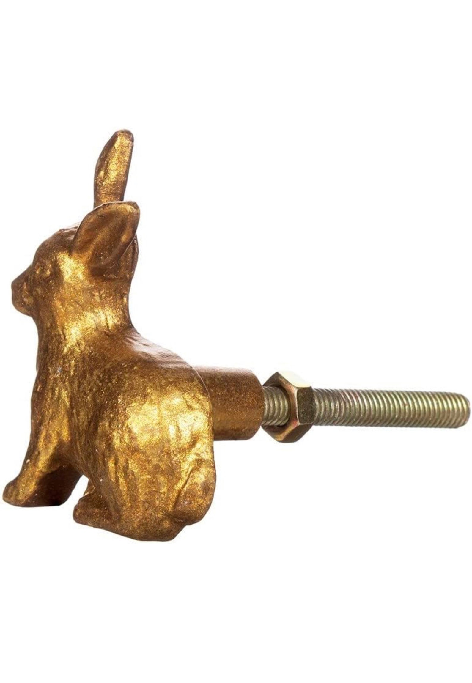 Gold Rabbit Drawer Knob, Handle. Sass Belle. - Etsy