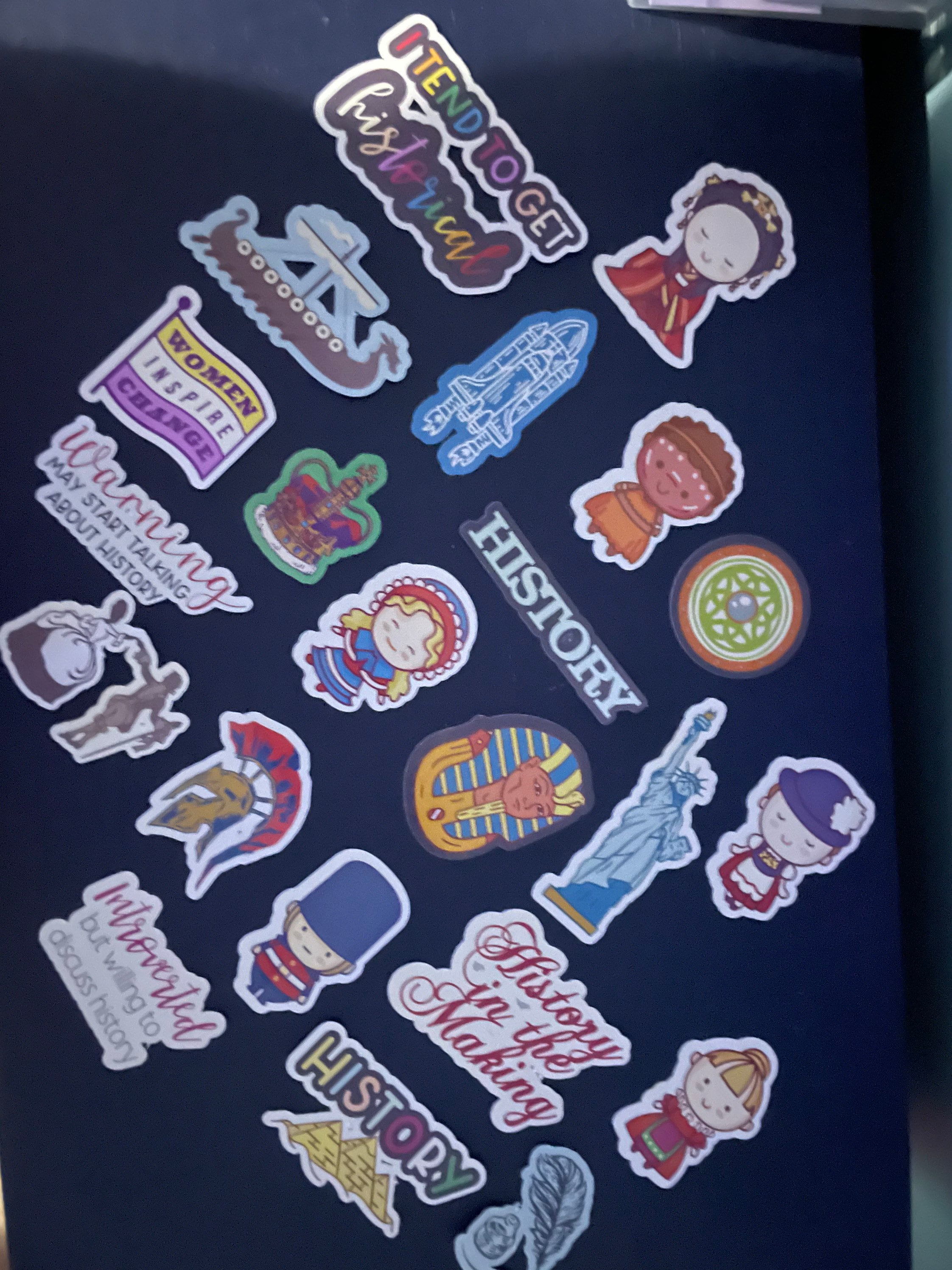 Paper & Party Supplies History study sticker pack Clings etna.com.pe