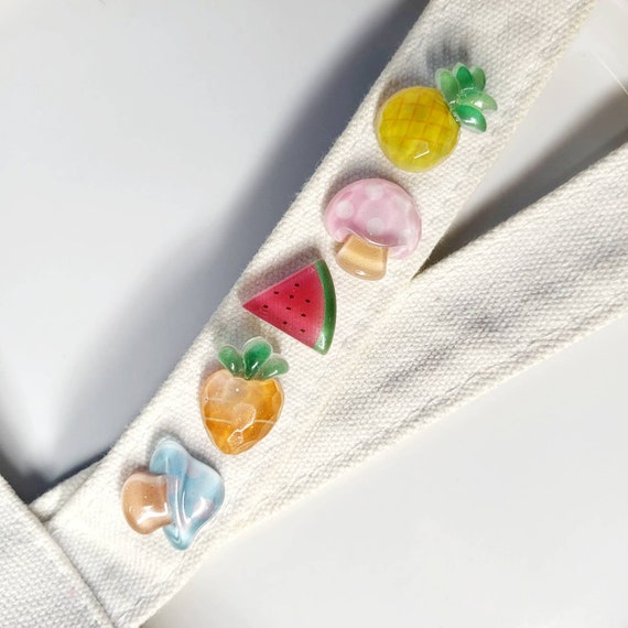 Summer Fruit Pin Set of 5 Resin Fruit Pin Bag Decor Back to | Etsy