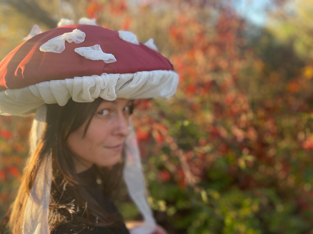 Glowing LED Mushroom Hat Fantasy Costume Accessory for Parties ...