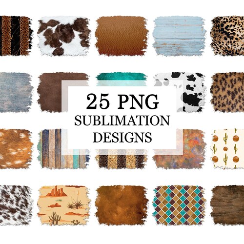 Western Sublimation Designs Western Background Png Leopard - Etsy