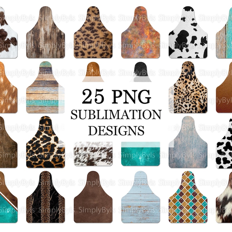 Cow Tag Keychain - Etsy