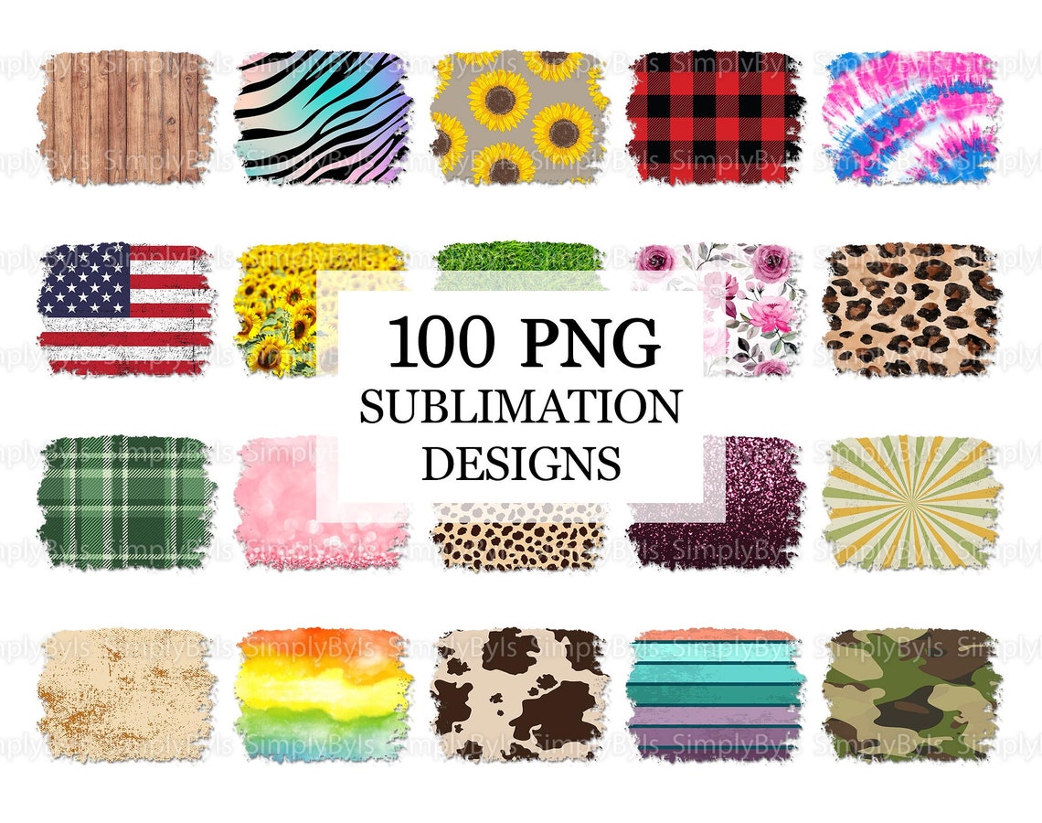 Sublimation Background Bundle, Sublimation Designs Png, Distressed ...