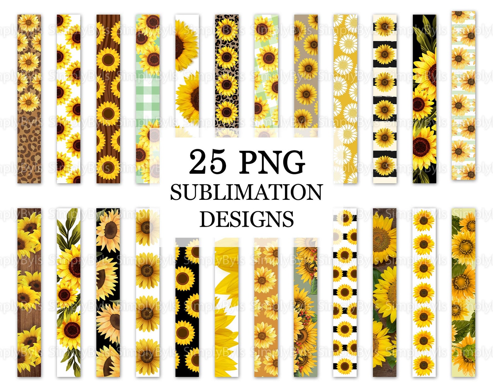 Sunflower Key Fob Wristlet Bundle Key Fob Png Sublimation - Etsy