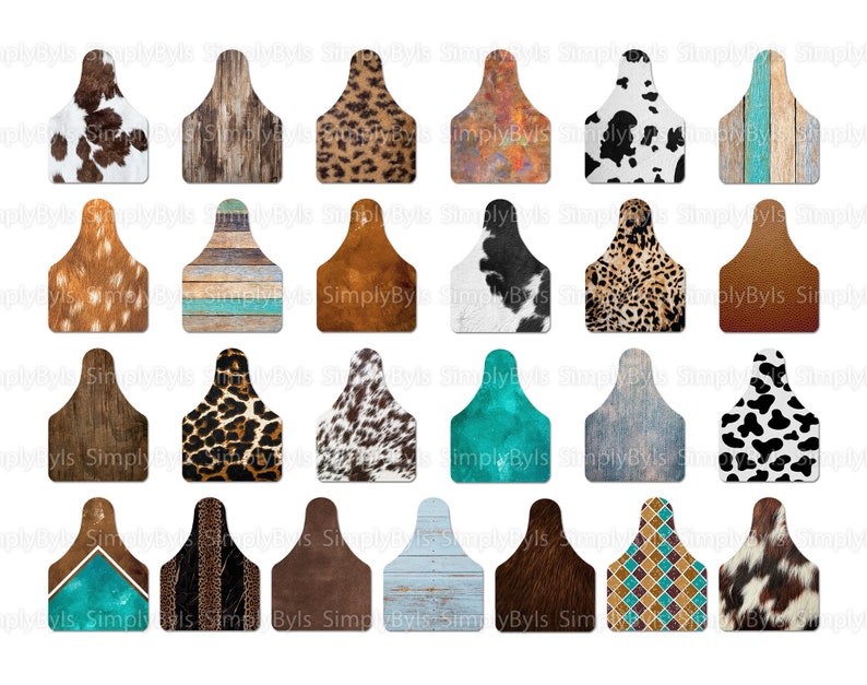 Cow Tag Png Cow Show Tag Western Cow Tag Cow Tag Keyring - Etsy