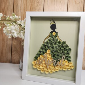 Princess Tiana Shadow Box Princess and the Frog Shadow Box Tiana ...