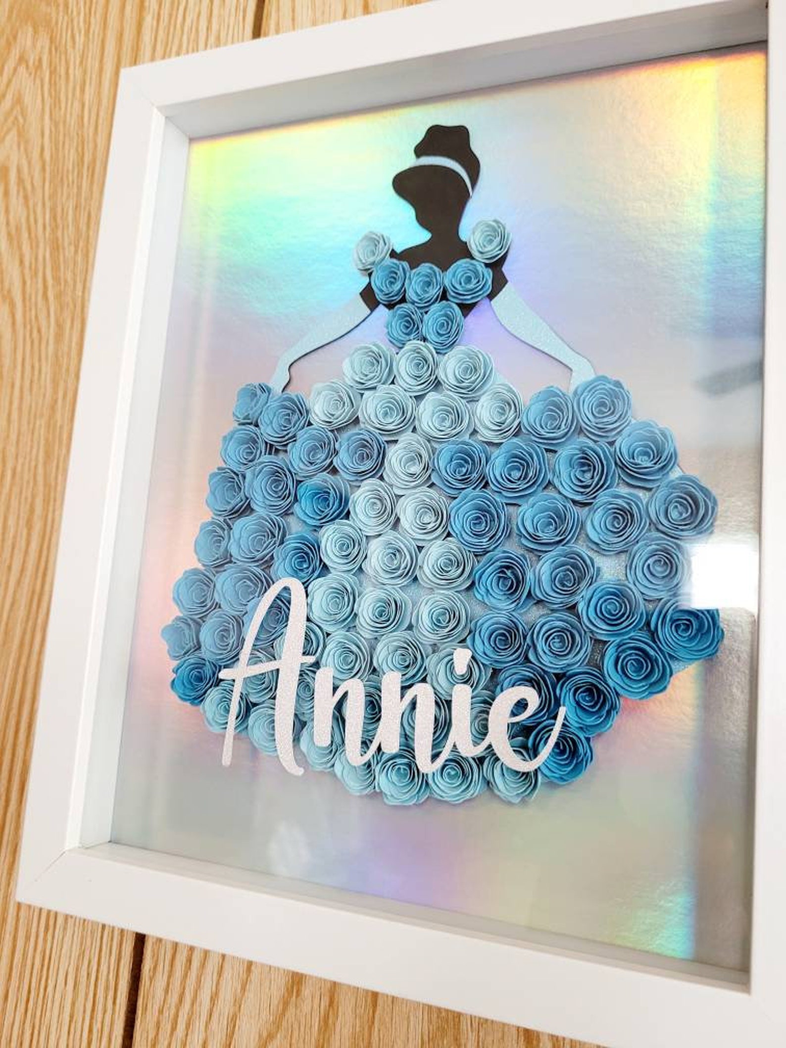Cinderella Gift Cinderella Royal Gown Shadow Box Cinderella - Etsy