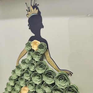 Princess Tiana Shadow Box Princess and the Frog Shadow Box Tiana ...