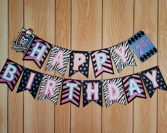 Monster High Banner - Etsy