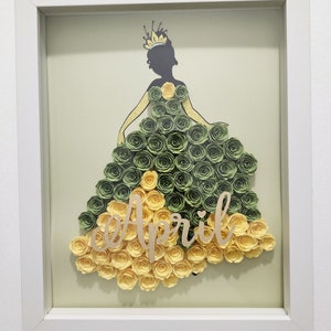 Princess Tiana Shadow Box Princess and the Frog Shadow Box Tiana ...