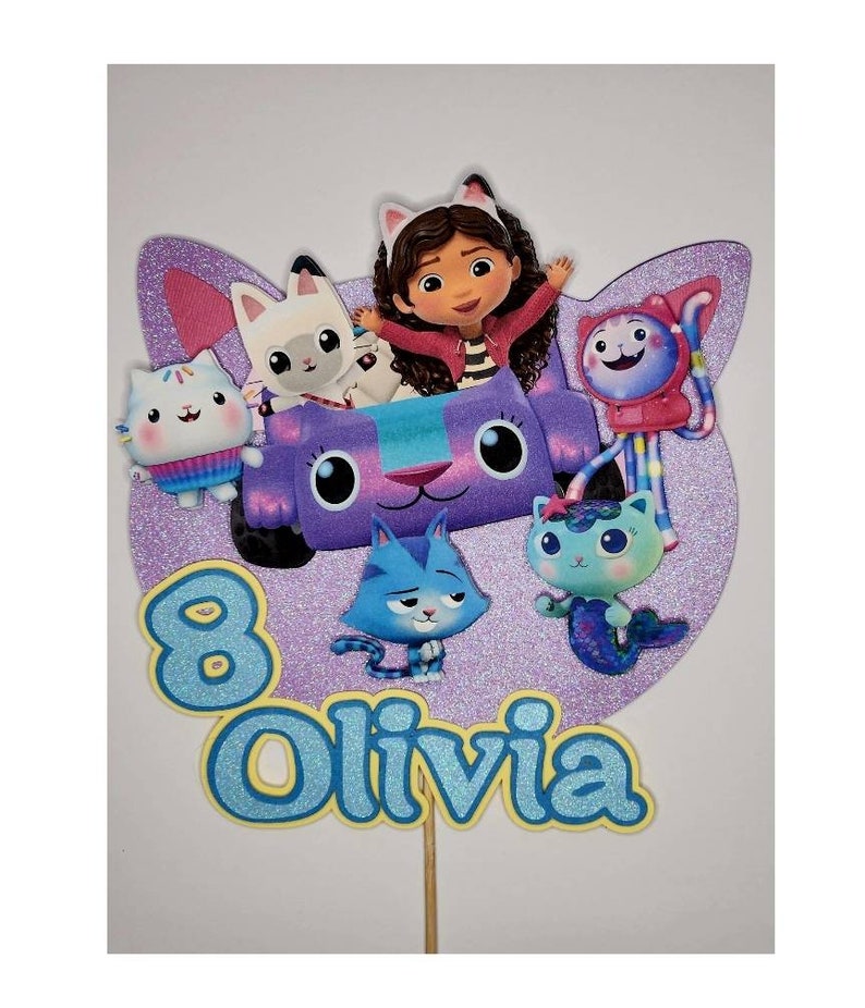 Gabby Dollhouse Cake Topper Gabby Inspired Topper Toddler Cake - Etsy