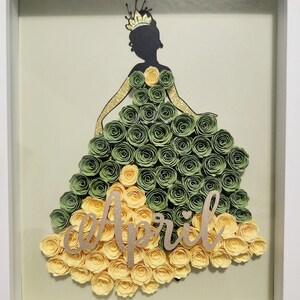 Princess Tiana Shadow Box Princess and the Frog Shadow Box Tiana ...