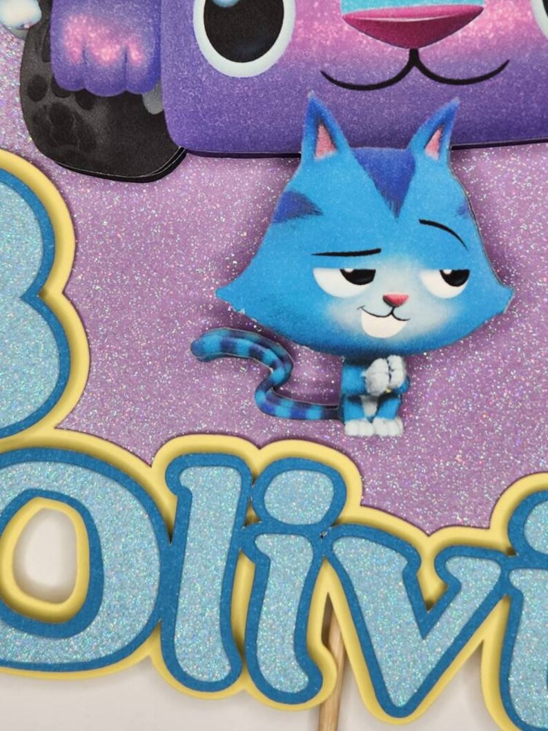 Gabby Dollhouse Cake Topper Gabby Inspired Topper Toddler Cake - Etsy