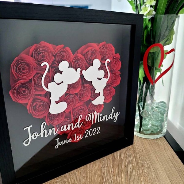 Mickey Minnie Shadow Box - Etsy