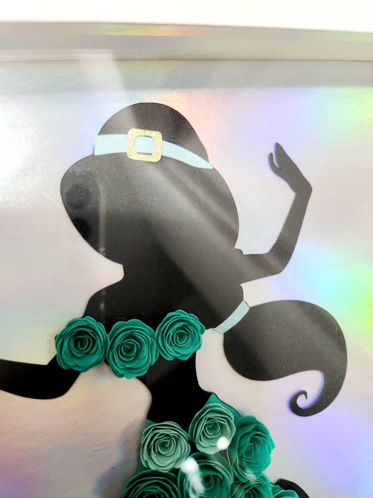 Jasmine Shadow Box Jasmine Silhouette Floral Shadow Box - Etsy