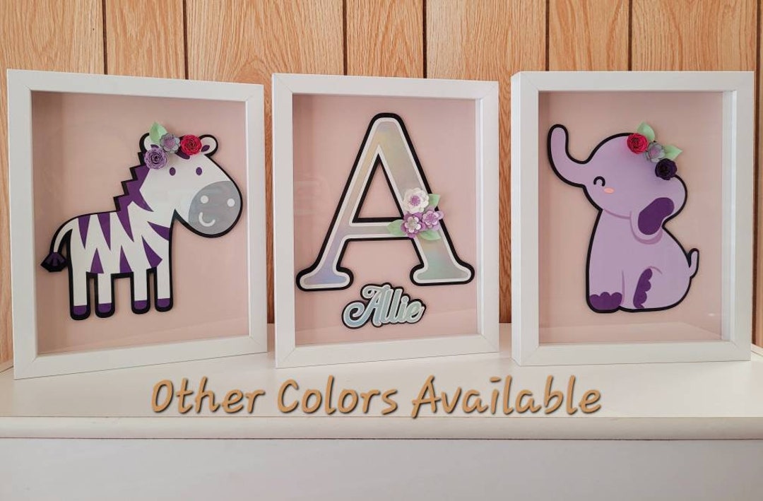 Safari Wall Décor Safari Nursery Art Safari Shadow Box Birthday Gift ...