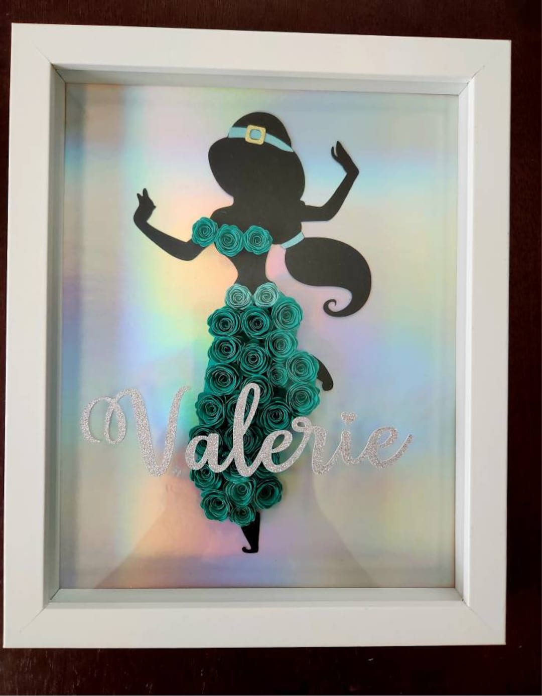 Jasmine Shadow Box Jasmine Silhouette Floral Shadow Box Jasmine ...