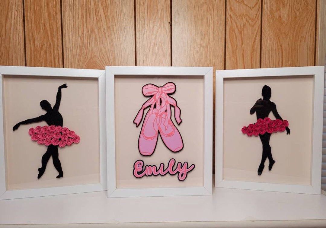 Ballerina Wall Décor Ballerina Frame Ballerina Shadow Box Birthday Gift ...