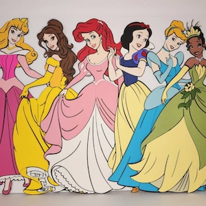 Princess Cutouts 18 Disney Princess Cutouts Decoration - Etsy