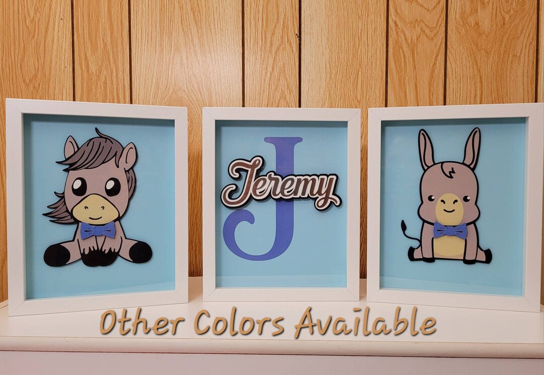 Barn Animals Wall Décor Barn Nursery Art Barn Shadow Box Birthday Gift ...