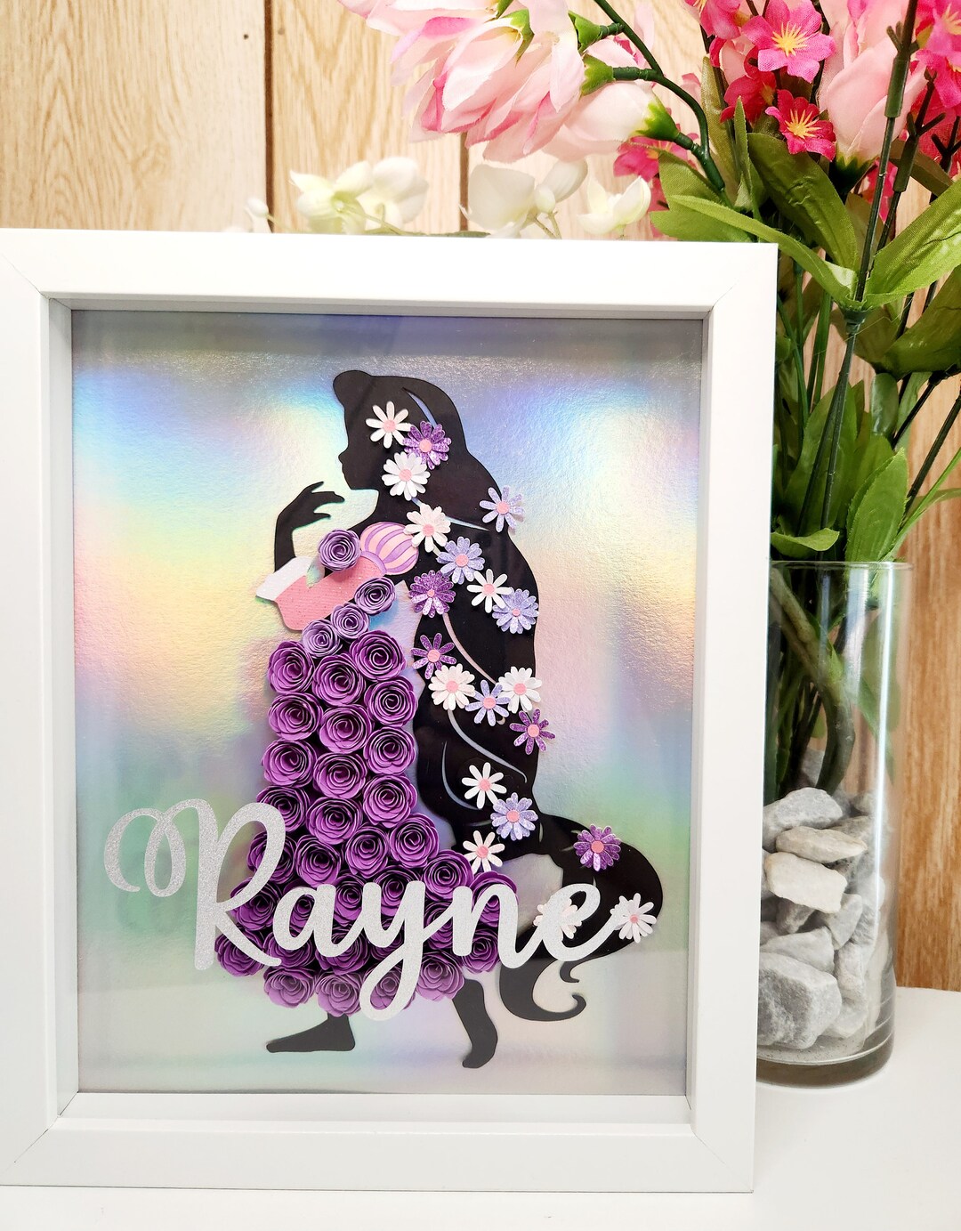 Rapunzel Gift Tangled Inspired Shadow Box Rapunzel Gift Box Tangled ...