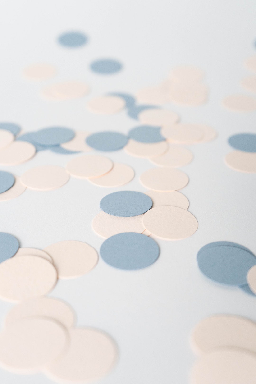 Paper Confetti Dots Light Blue and Blush Reusable, Eco-friendly ...