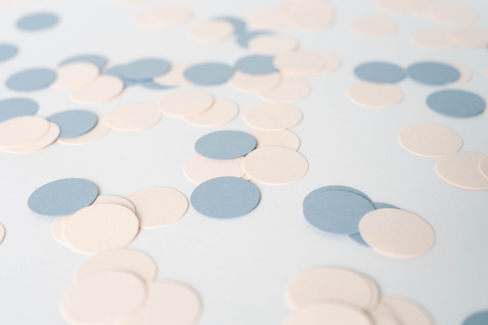 Paper Confetti Dots Light Blue and Blush Reusable, Eco-friendly ...