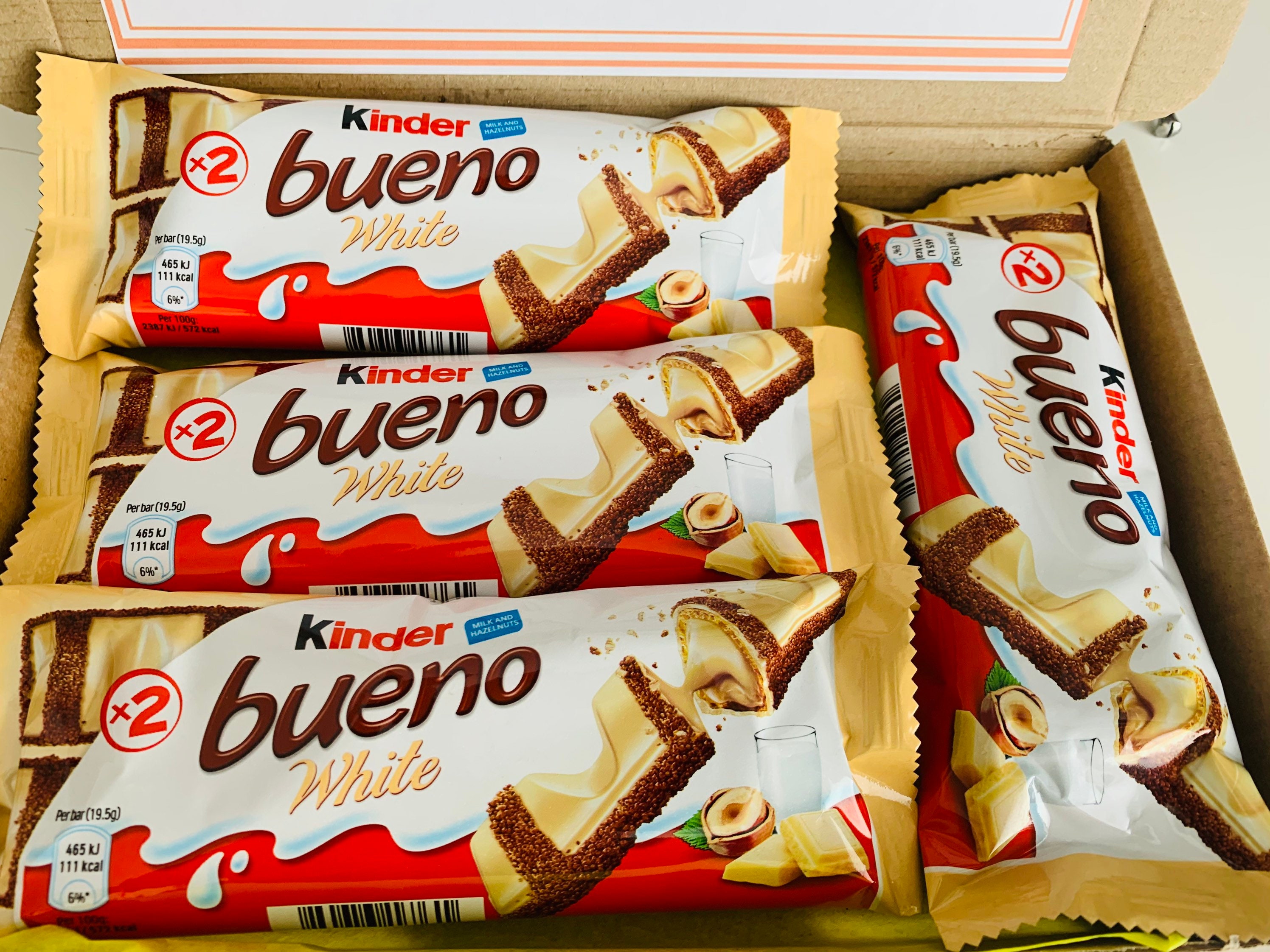 Kinder Bueno White Chocolate Gift Box - Etsy