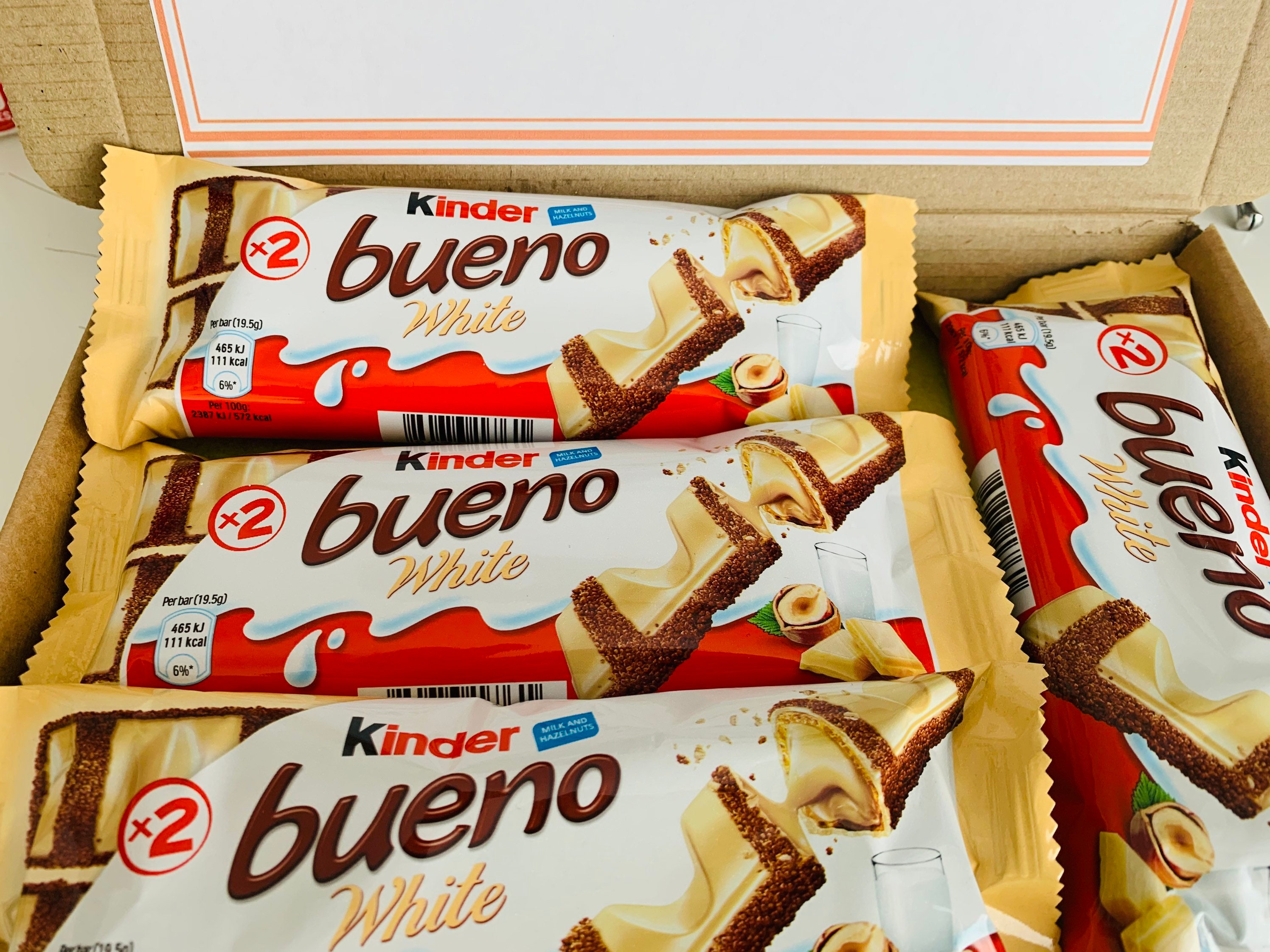 Kinder Bueno White Chocolate Gift Box - Etsy