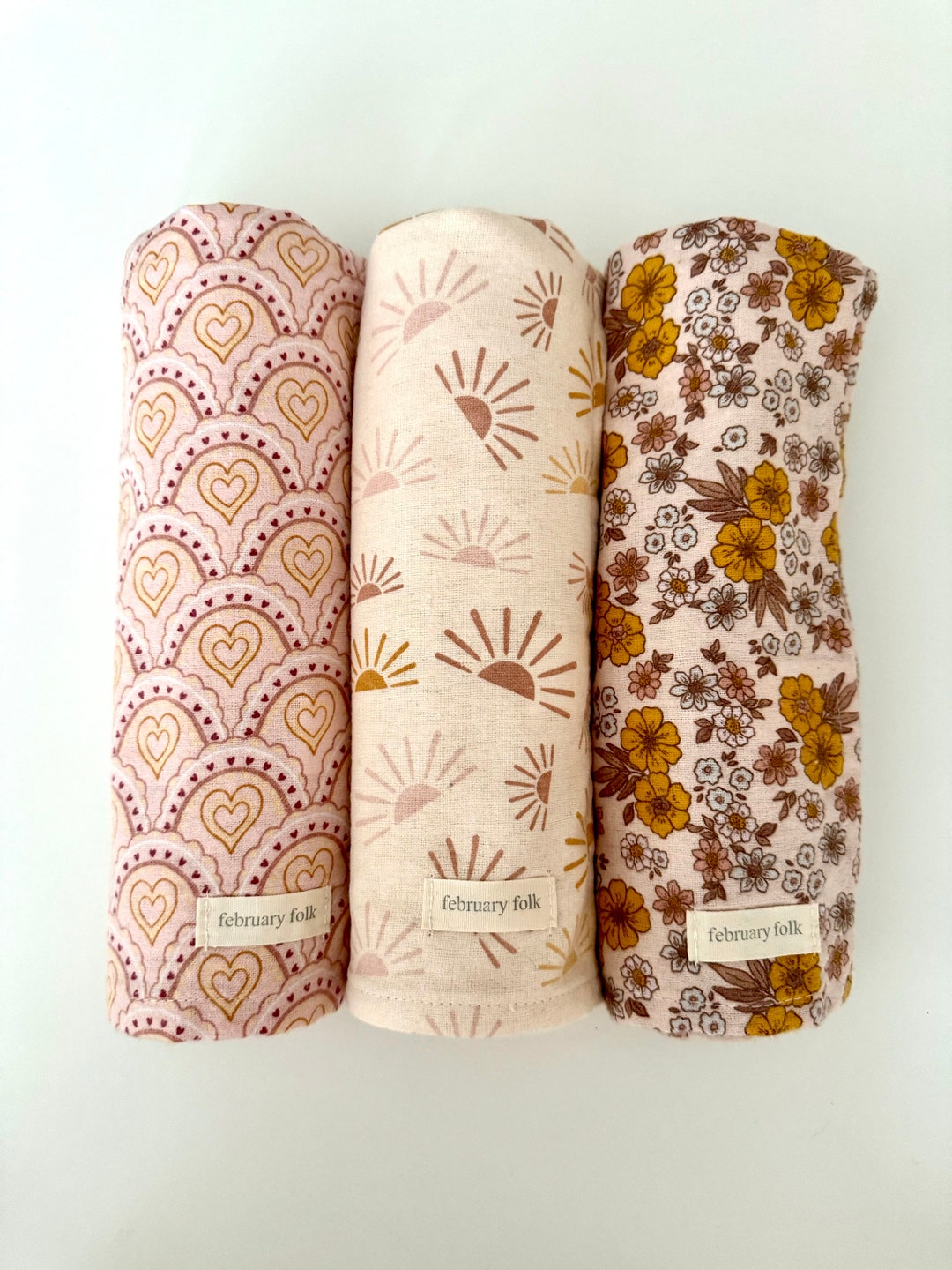 Sunny Boho Swaddle Set | Swaddle Individual | Baby Girl Swaddles ...