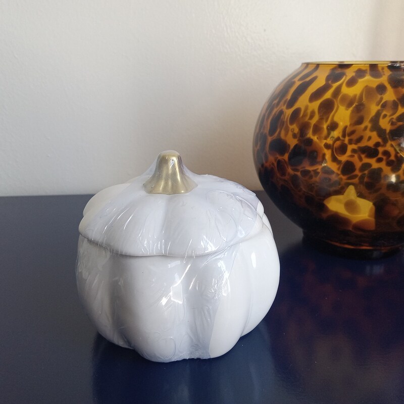 White Ceramic Pumpkin - Etsy