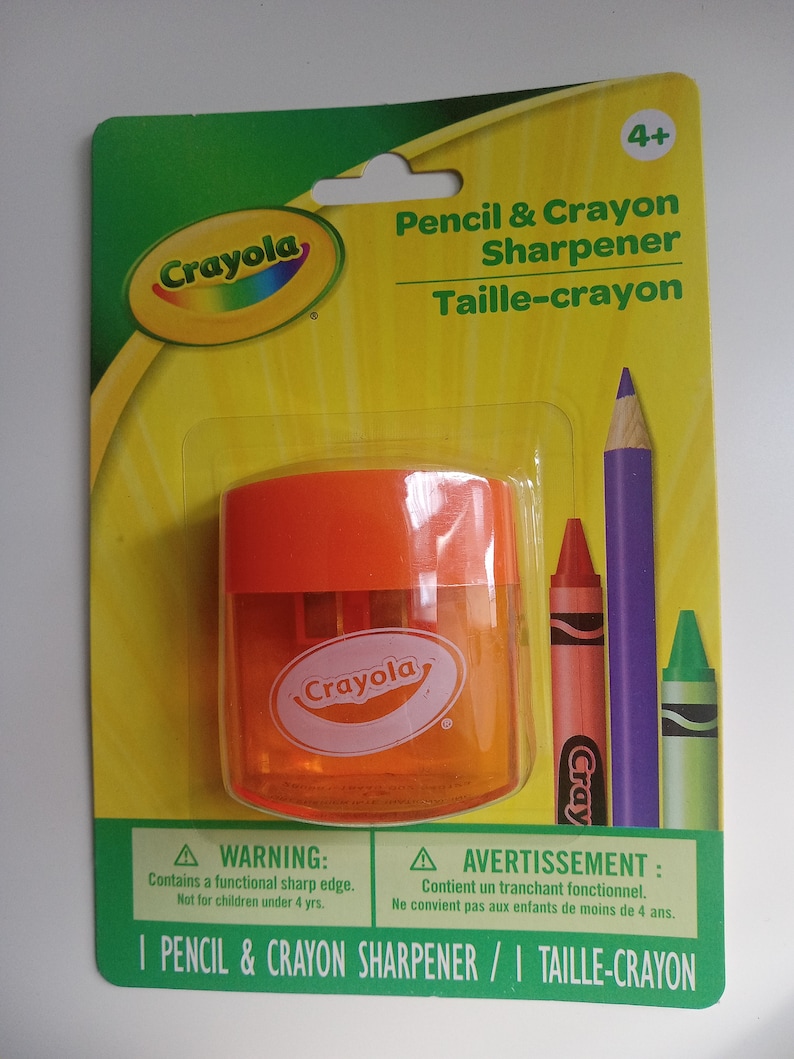 Crayola Crayon and Colored Pencil Sharpener in Orange. New. - Etsy