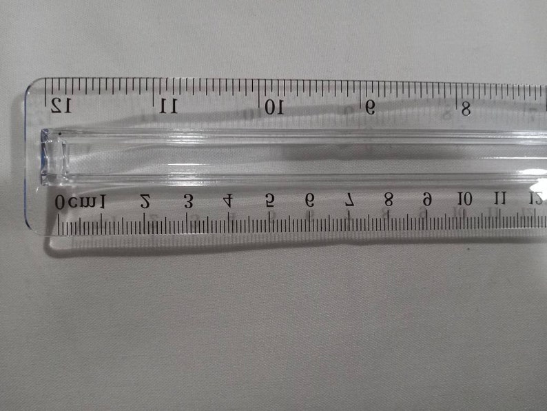 Crystal Clear Magnified Ruler. 12 Inches/30 Centimeters. New. - Etsy